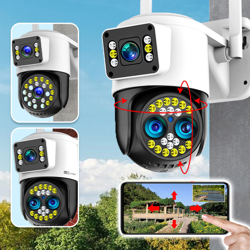 Dual Screen Night Vision HD Surveillance Camera – blackenx