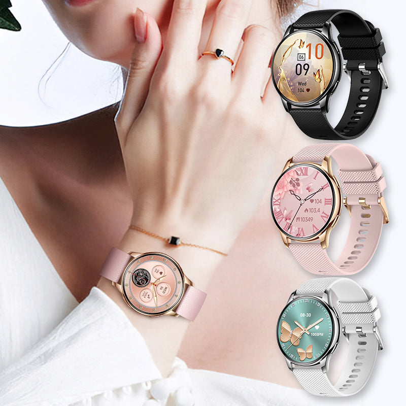 Multifunctional Round Smartwatch with Bluetooth – blackenx