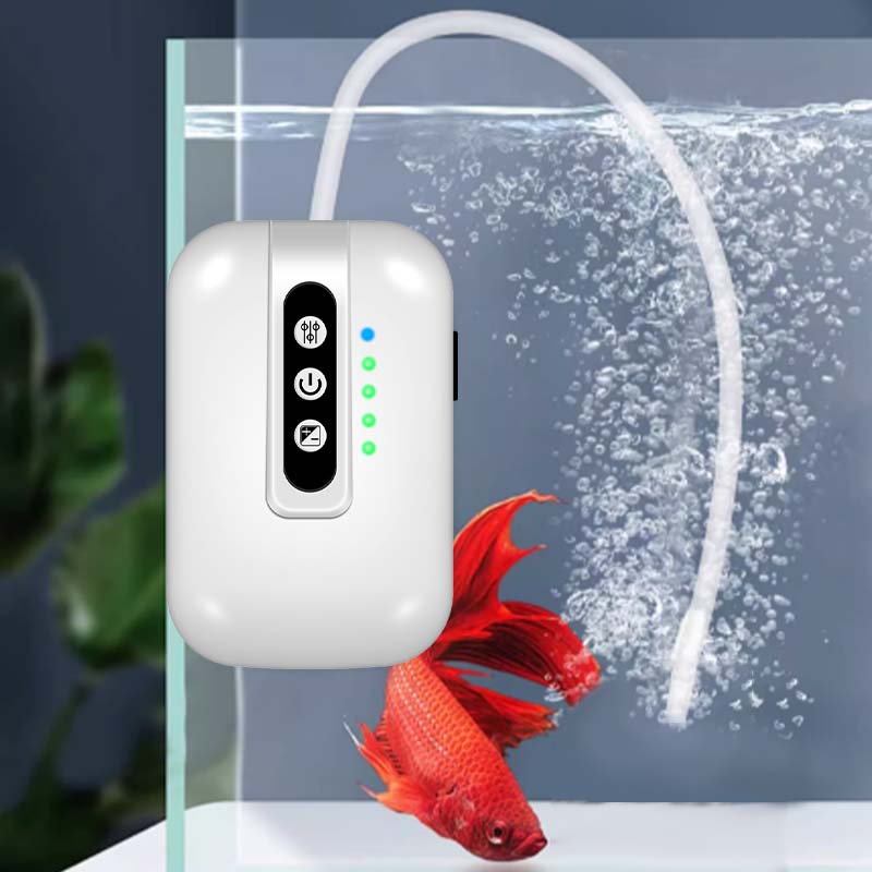 Outdoor Portable Rechargeable Aquarium Oxygen Pump – blackenx
