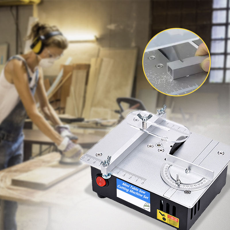 Multipurpose Speed Adjustable Mini Table Saw Cutting Machine Set – blackenx