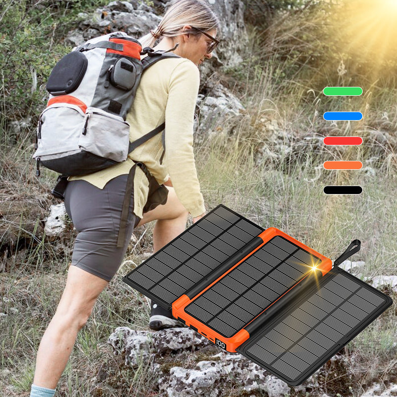 Outdoor Foldable Large Capacity Solar Charger – blackenx