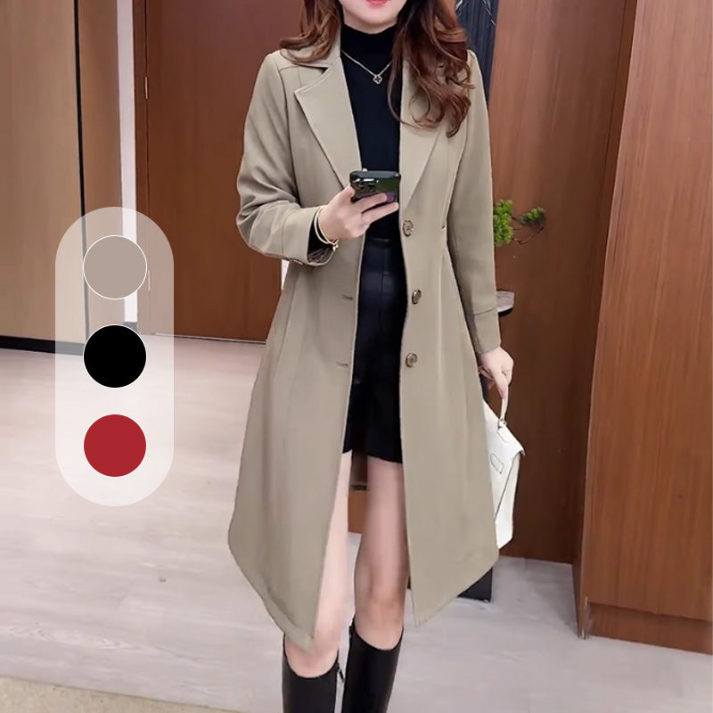 ️Winter Specials ️ Women's Long Warm Trench Coat – blackenx