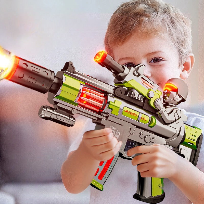 🔥Kid's Electric Submachine 🔫Toy with Smoke & Vibration Effects – blackenx