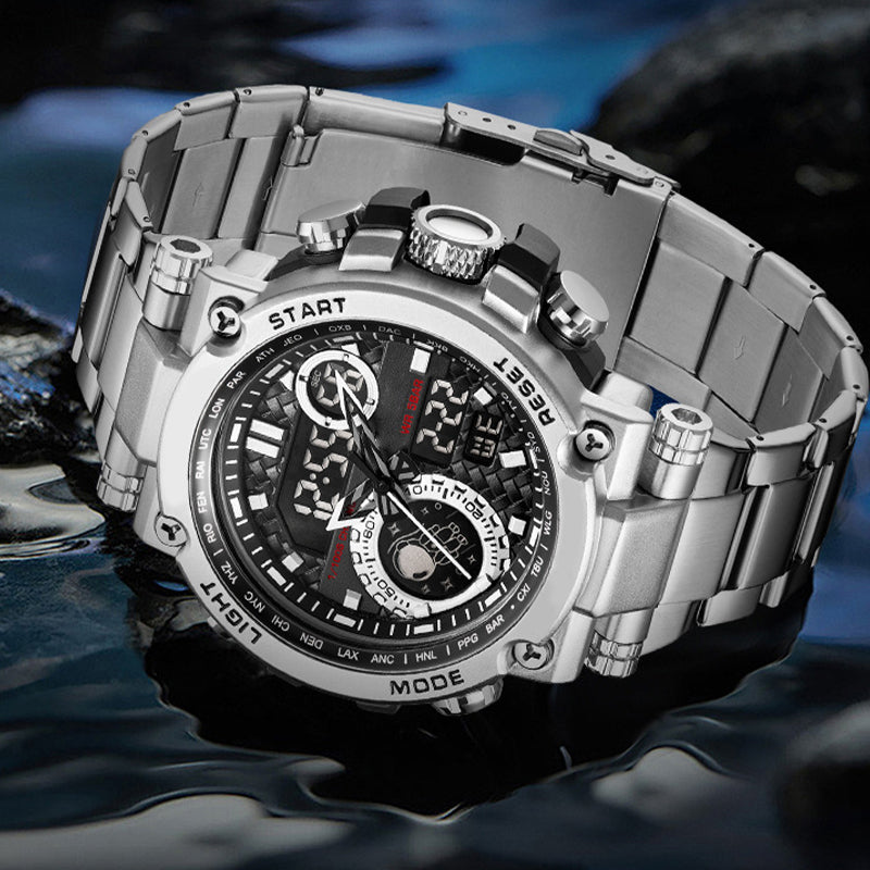 Men’s Multi-purpose Stylish Digital Quartz Watch – blackenx